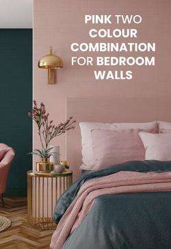 18 Pink Two Colour Combination for Bedroom Walls with Images