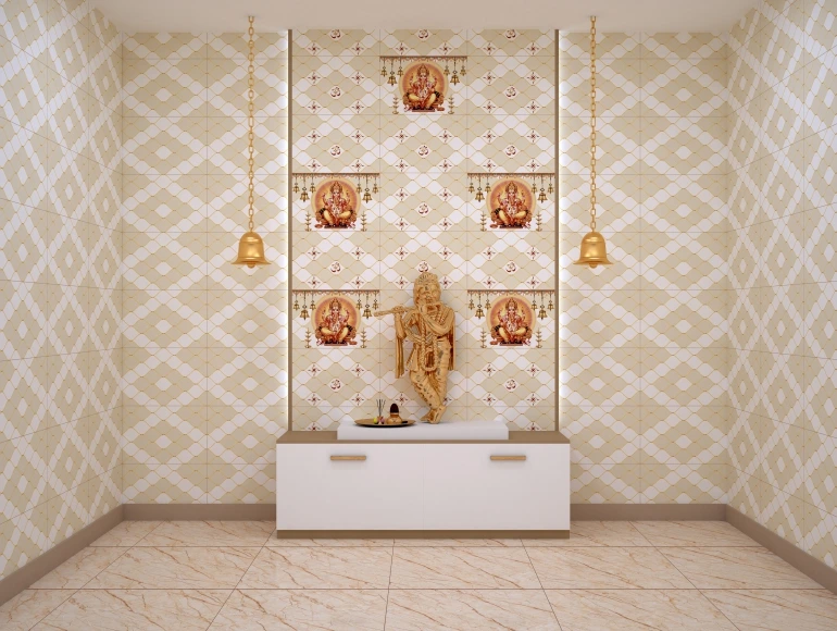 Elegant Pooja Room Designs for Every Home - Orientbell Tiles