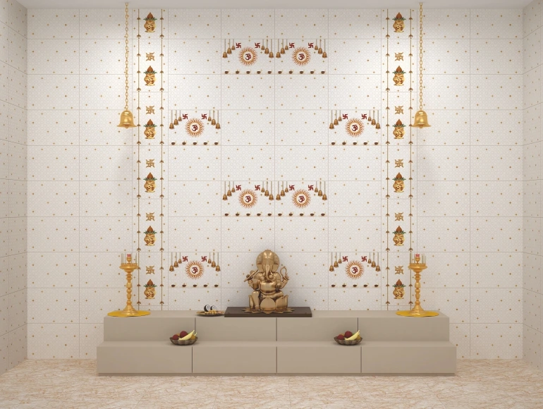 Elegant Pooja Room Designs for Every Home - Orientbell Tiles